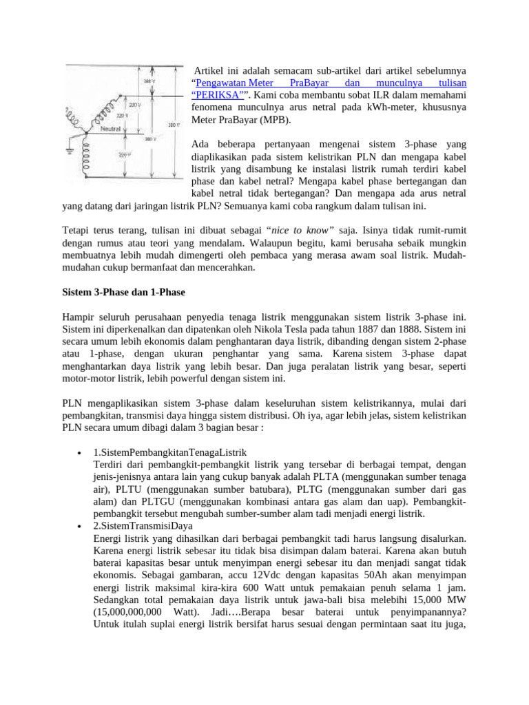 System 1 Dan 3 Phase | PDF