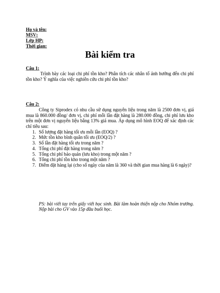 Cau Hoi QTTC CNTH - LOG | PDF
