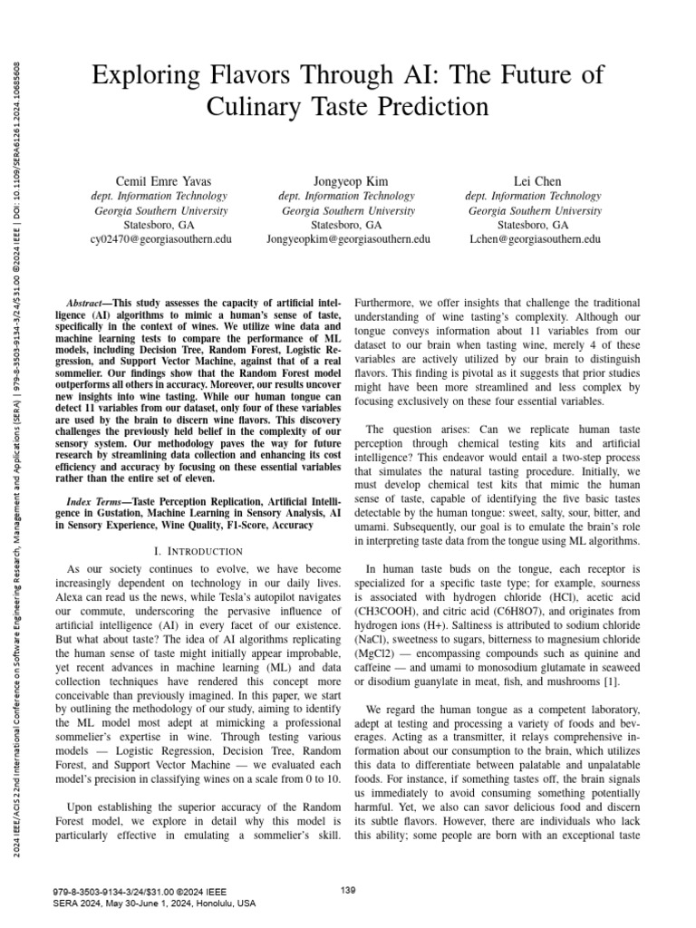 AI Revolutionizes Wine Tasting | PDF | Taste | Machine Learning