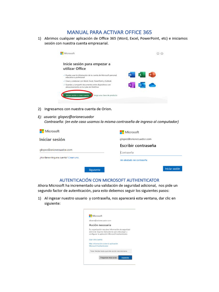 Manual Usuario Office 365 | PDF | Aplicación movil | Microsoft