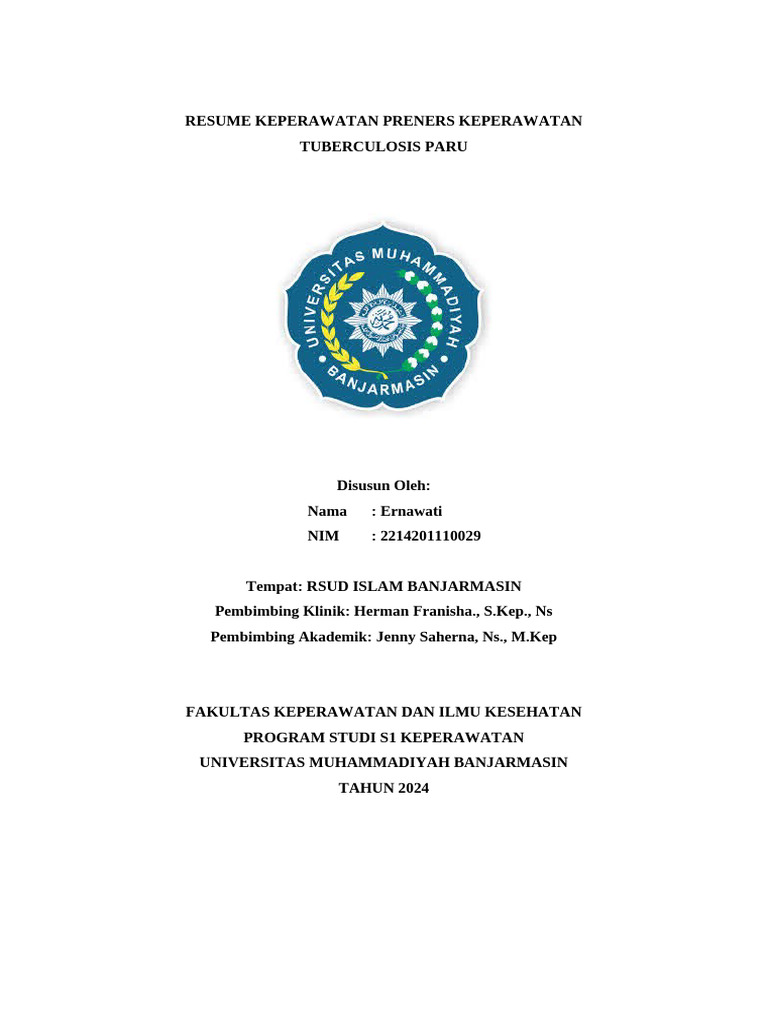 LP Resume TB Paru | PDF