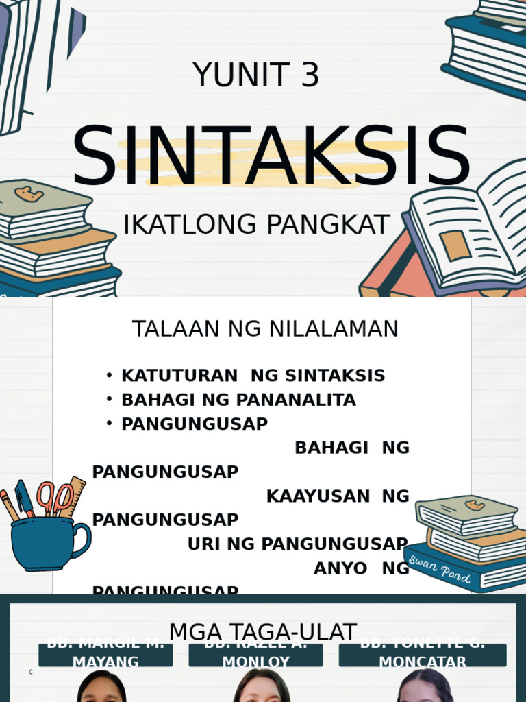 YUNIT 3-SINTAKSIS | PDF