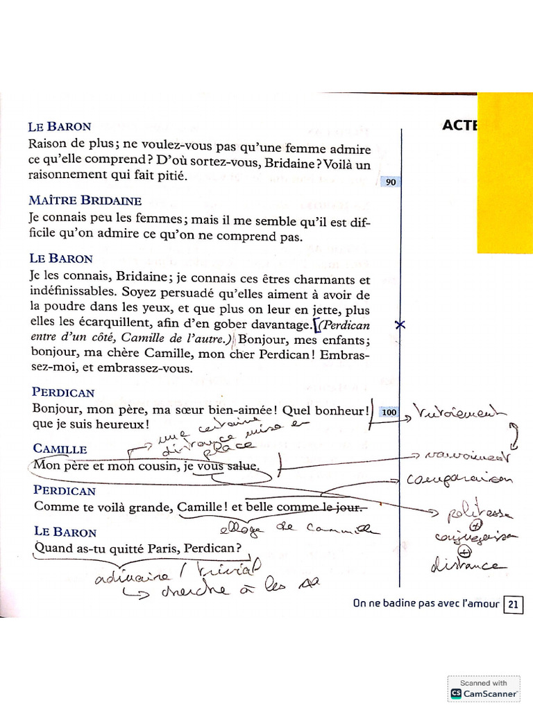 On Ne Badine Pas Avec L'amour, 1 | PDF