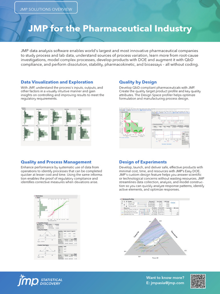 JMP For Pharma | PDF | Jmp (Statistical Software) | Pharmacokinetics