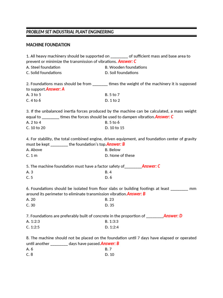 Industrial Plant Engineering Problems | PDF | Pump | Horsepower