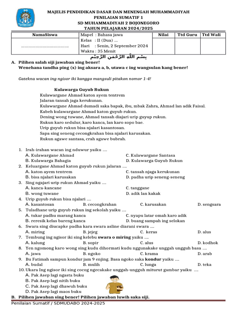 Soalph B. Jawa 1 | PDF