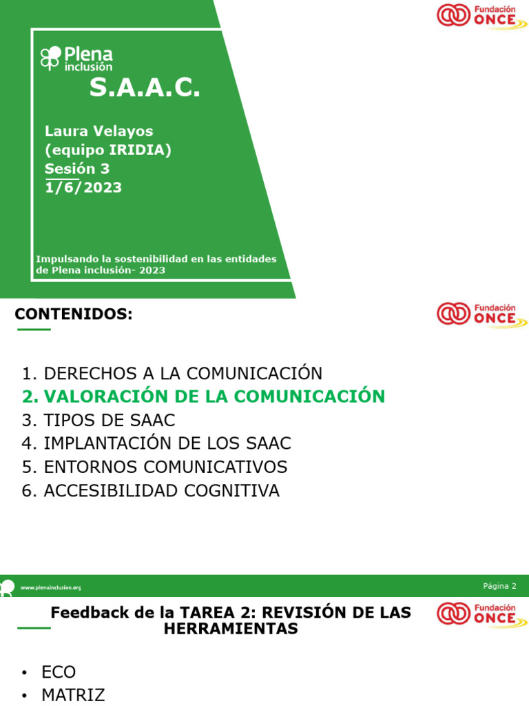 Presentacion SAAC | PDF | Comunicación | Aprendizaje