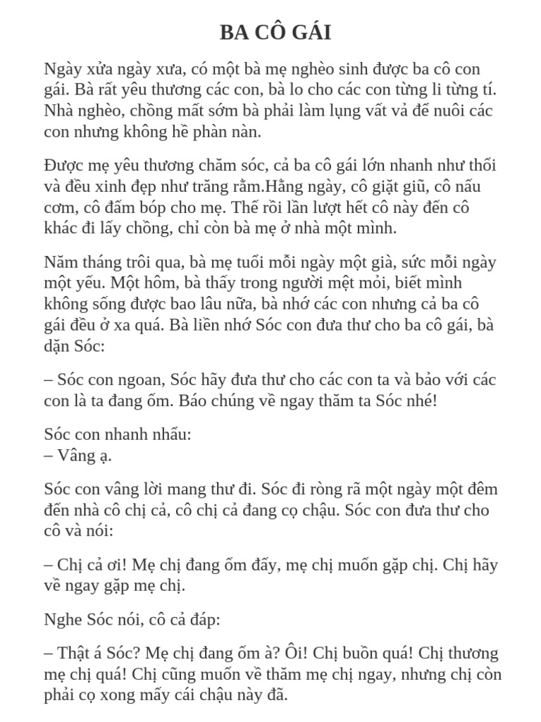 Ba Cô Gái | PDF