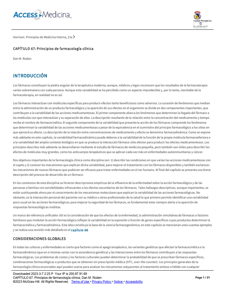 Harrison's Internal Medicine Overview | PDF