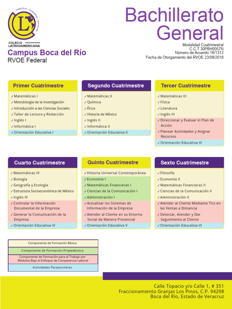 Bachillerato Cuatrimestral en Veracruz | PDF | Science