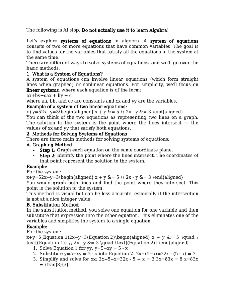 Algebra 102 November 2024 | PDF | Equations | Algebra