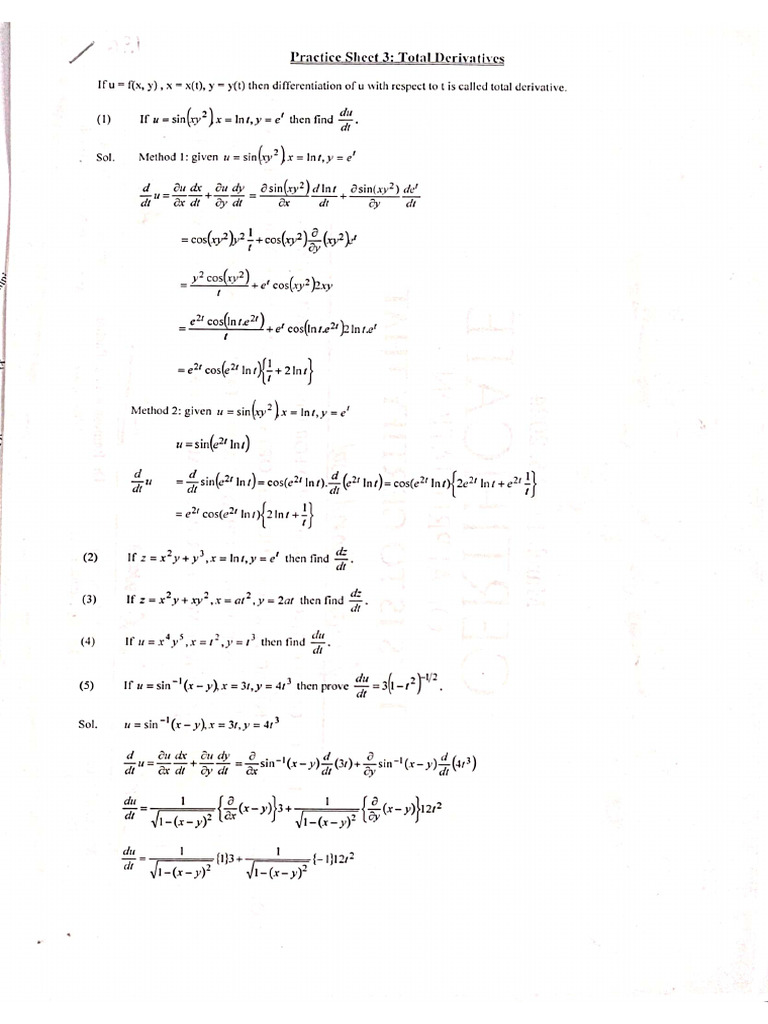 total derivatives | PDF