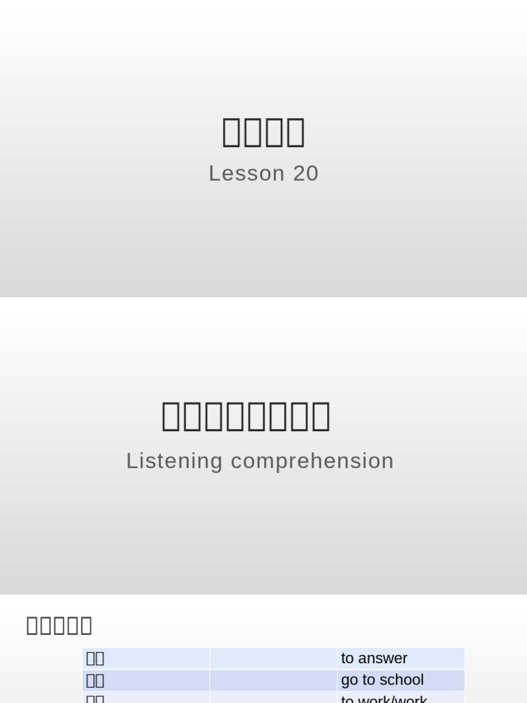 4 Listening Lesson20 | PDF