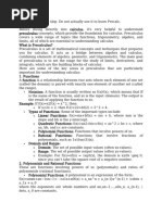 Calculus 1 Topic List | PDF | Derivative | Function (Mathematics)