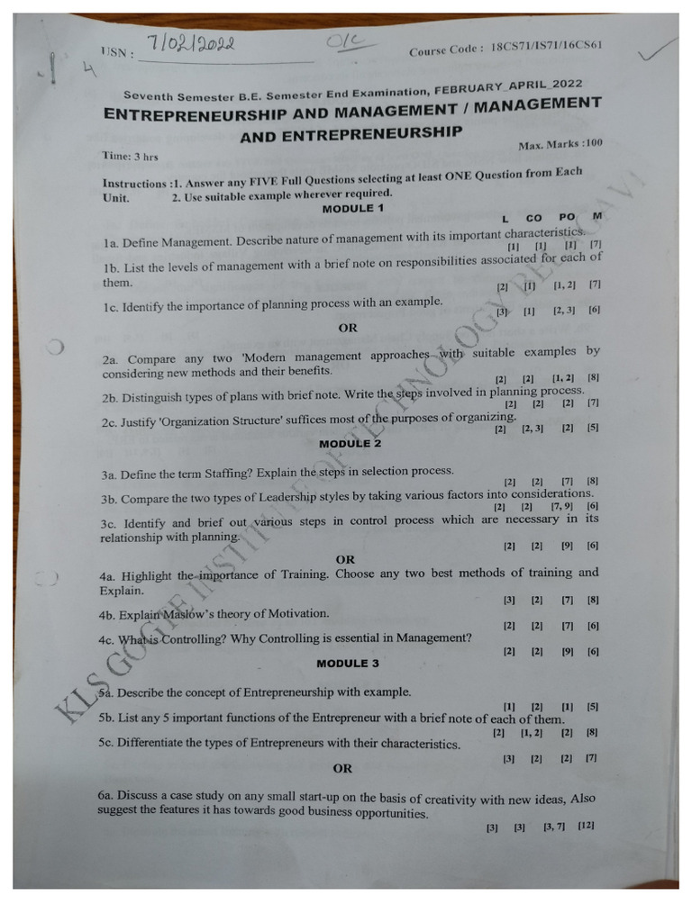 7th Sem QP System Modelling | PDF