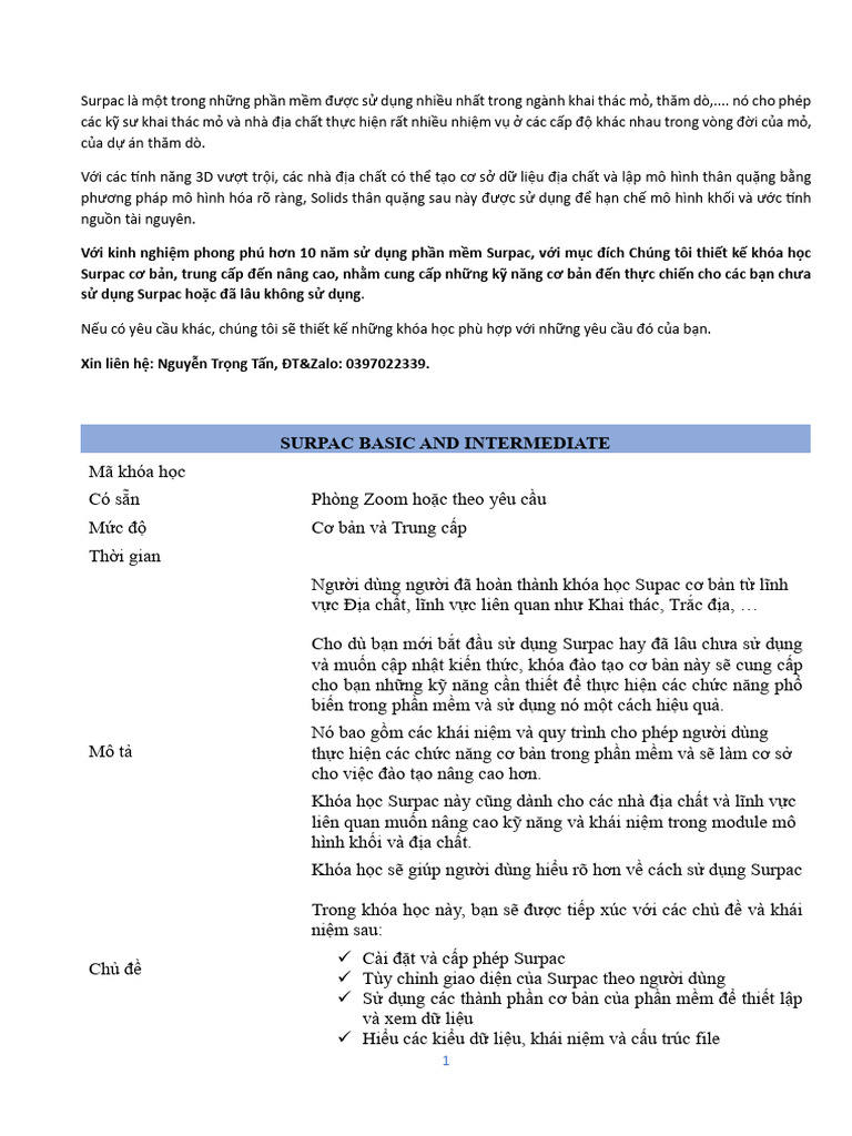 Surpac Basic - Intermadiate | PDF