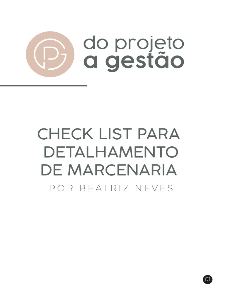 Check List Para Detalhamento de Marcenaria | PDF