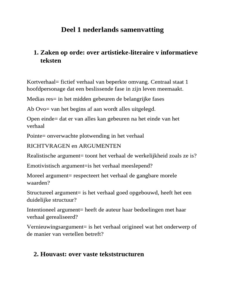 Nederlandse Samenvatiing | PDF