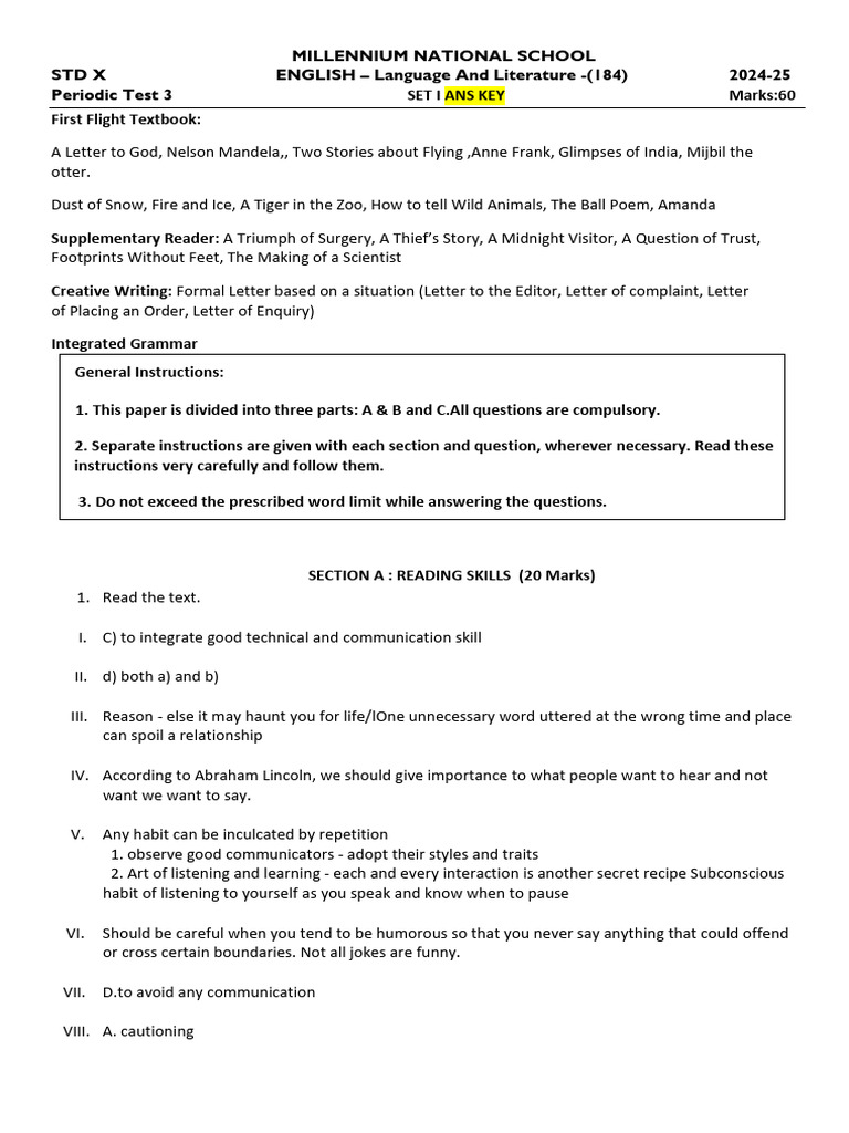 STD_10_English_PT3_AK_2024-25 | PDF | Exploration
