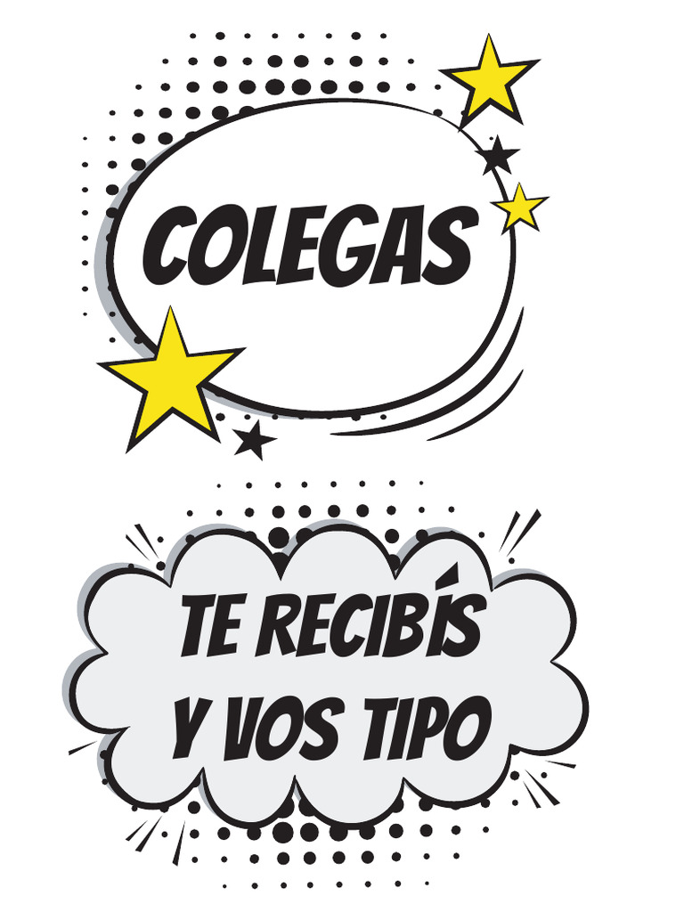 Cartelitos Me Recibi | PDF