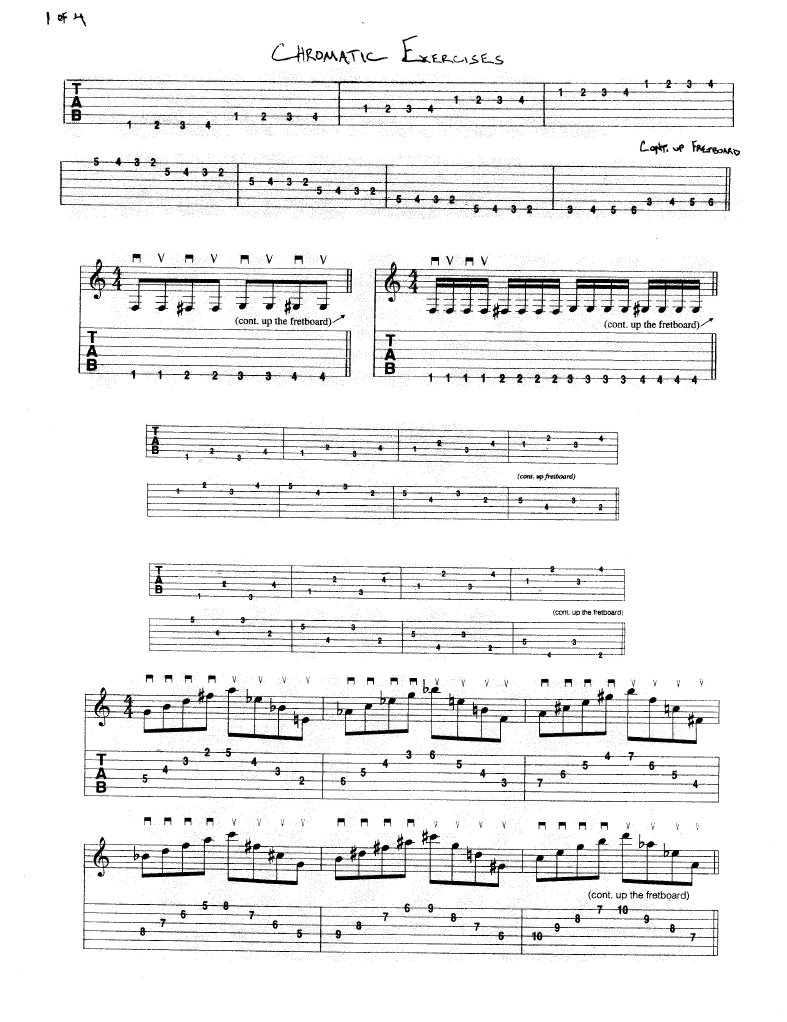 Guitar Exercises | PDF
