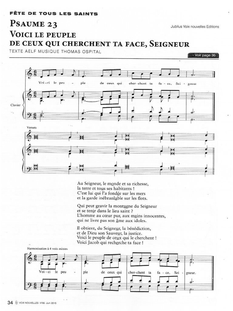 Psaume 23 Toussaint | PDF