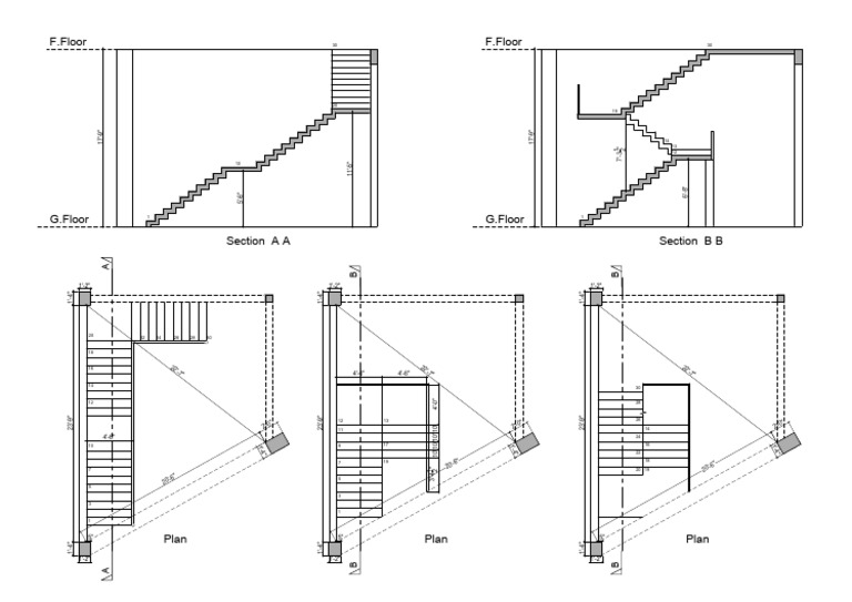 Stair Plan Section Pdf