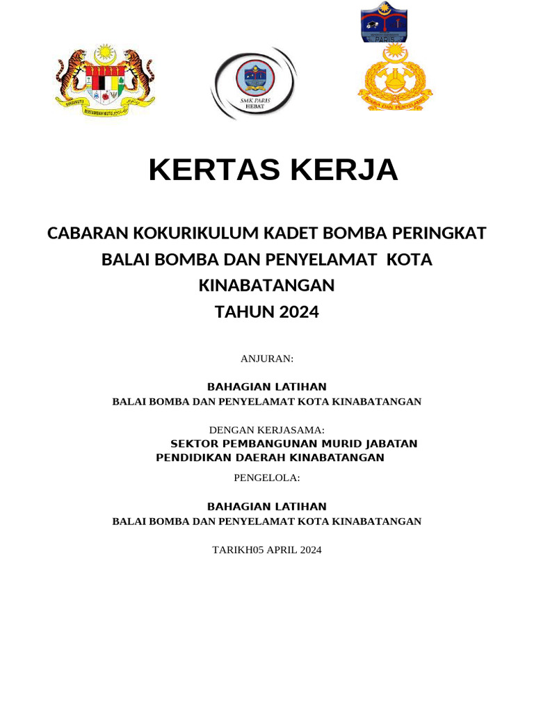 KERTAS KERJA BOMBA | PDF