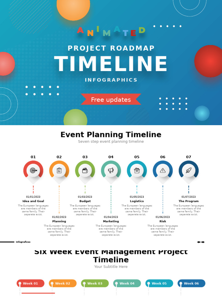 Project Roadmap Timeline Infographics | PDF