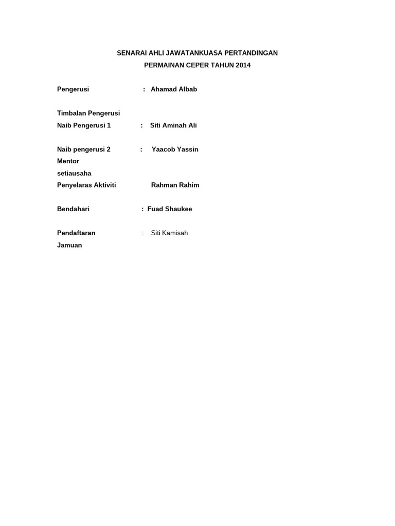 Kertas Kerja 5 | PDF