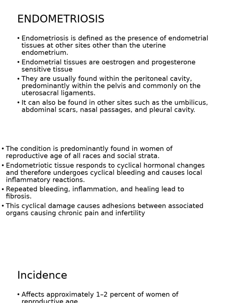Endometriosis and Adenomyosis | PDF | Sexual Anatomy | Diseases And ...