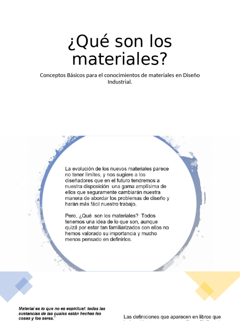 Qué son los materiales | PDF