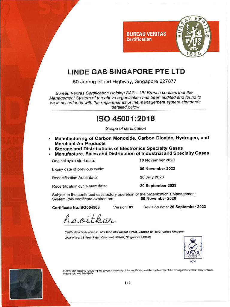 ISO 45001 UKAS Certificate Expire 9Nov26 (2) | PDF