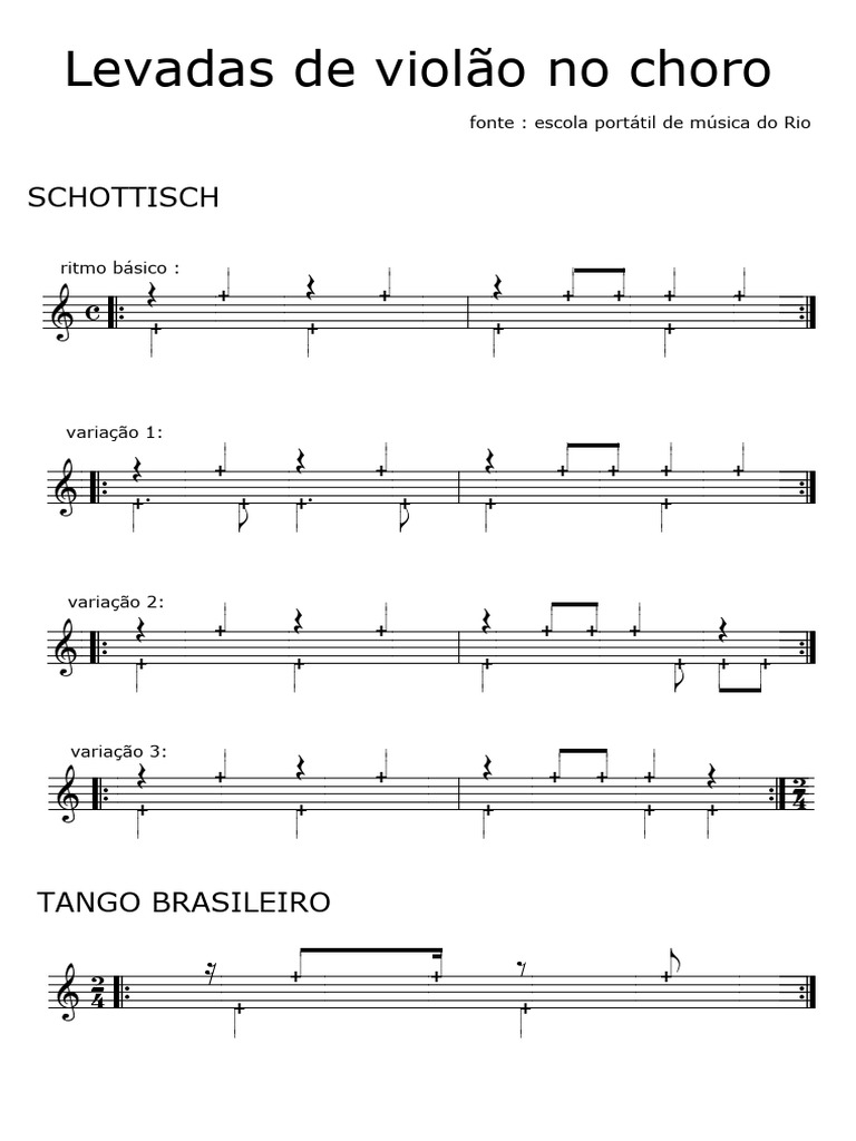 Ritmos de Choro | PDF