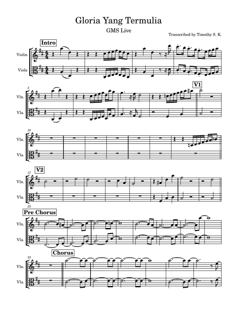 Gloria Yang Termulia - GMS Live in D | PDF | Visual Cortex | Nervous System