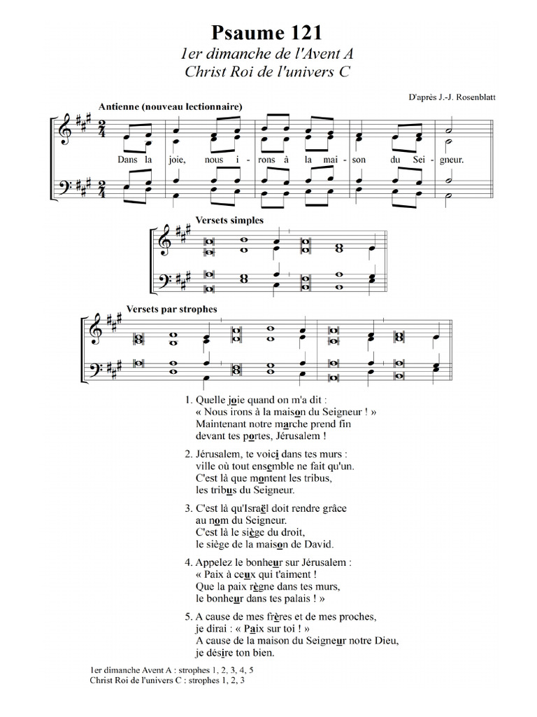 Psaume 121 New 1AvA ChristRoiC NL | PDF
