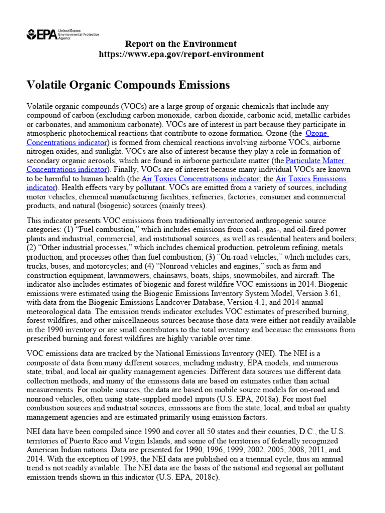 VOC-emissions | PDF | Volatile Organic Compound | Particulates
