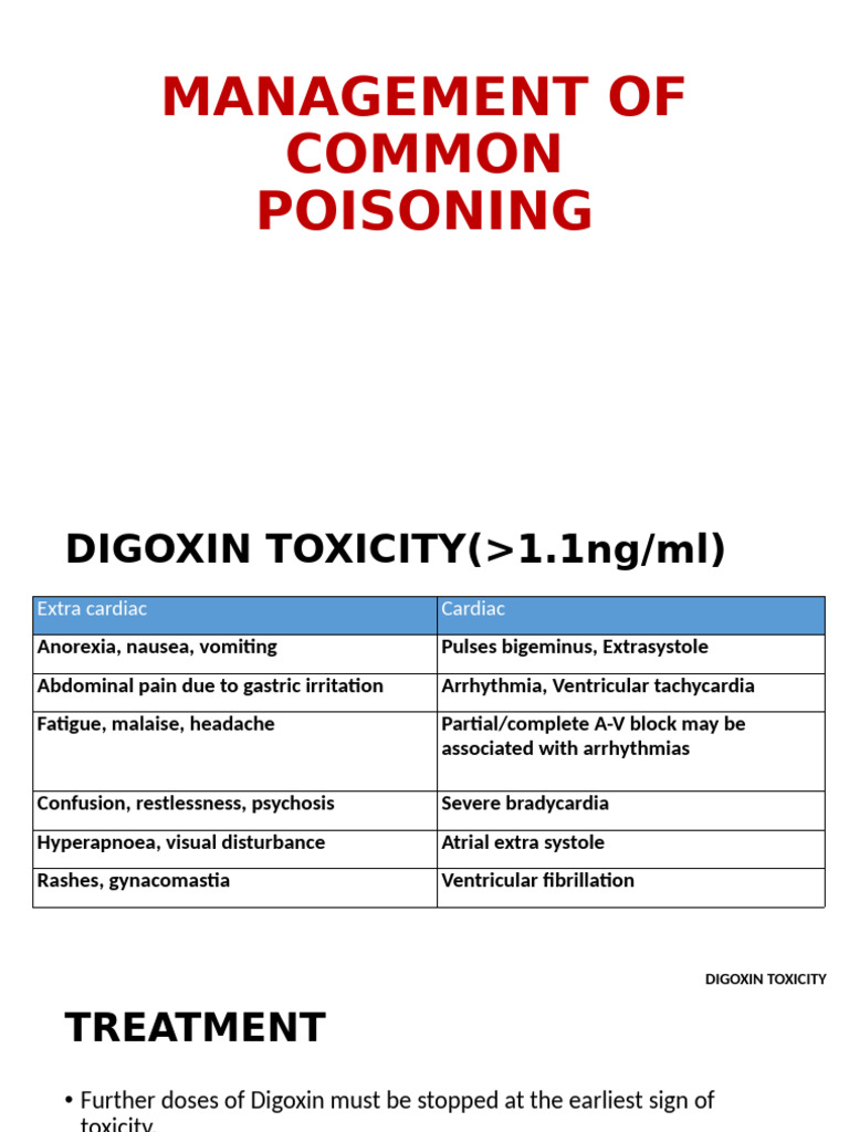 Common Poisons | PDF | Drugs | Medical Specialties