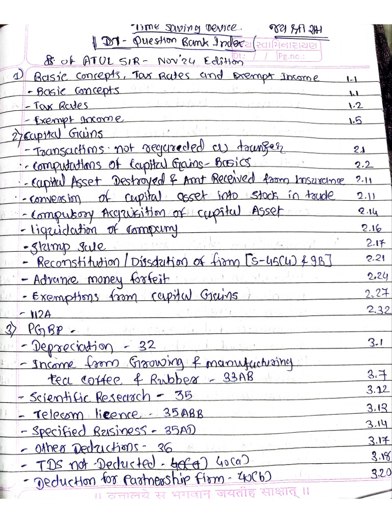 DT QB TOPICWISE DETAILED INDEX by Student | PDF