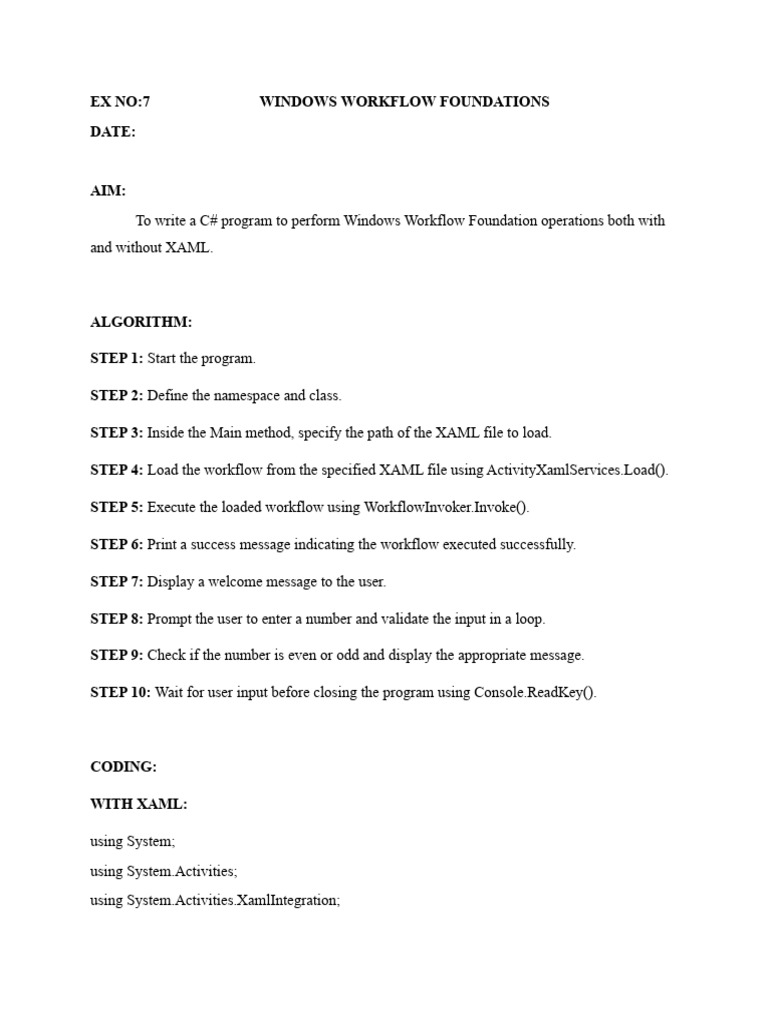 Exp 6 Windows Foundation Pdf Command Line Interface C Sharp Programming Language