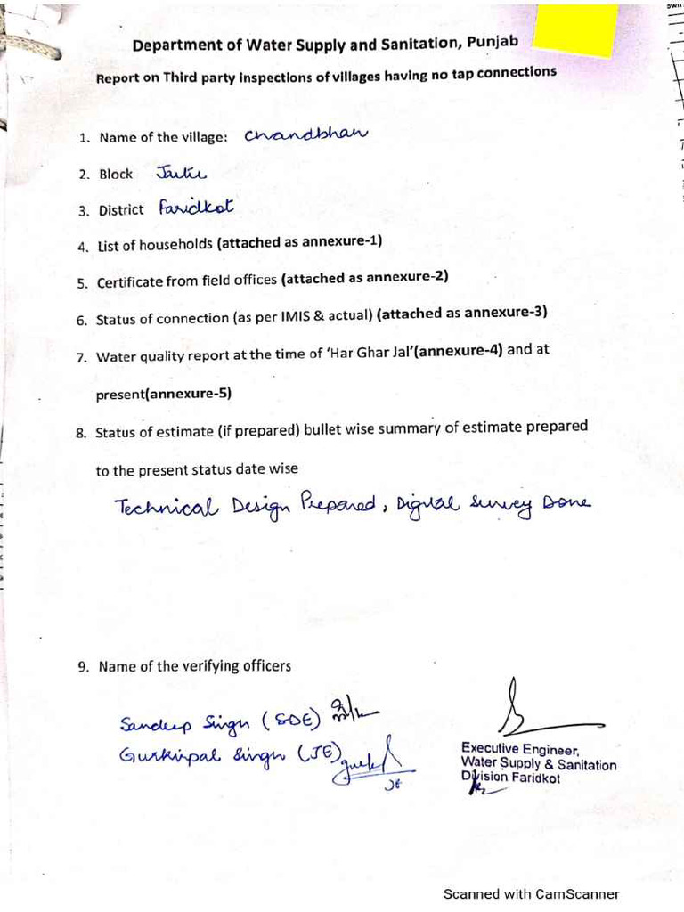 Chand Bhan Har Ghar Certificate Revised | PDF