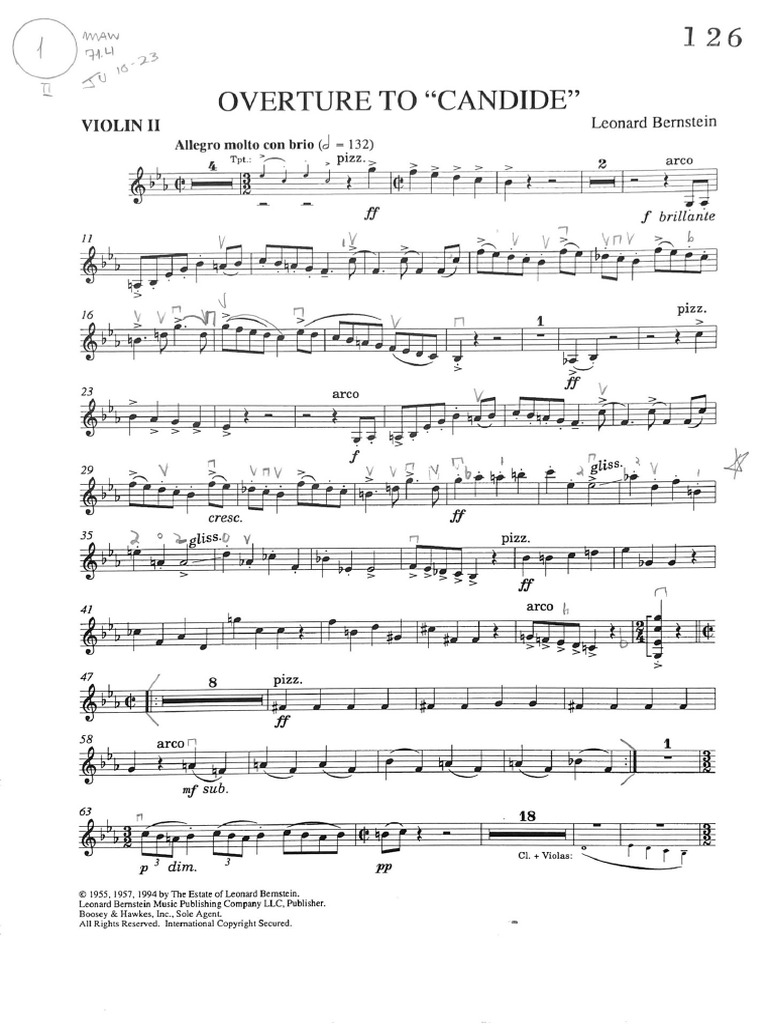 Bernstein Violin 2 | PDF | String Instruments