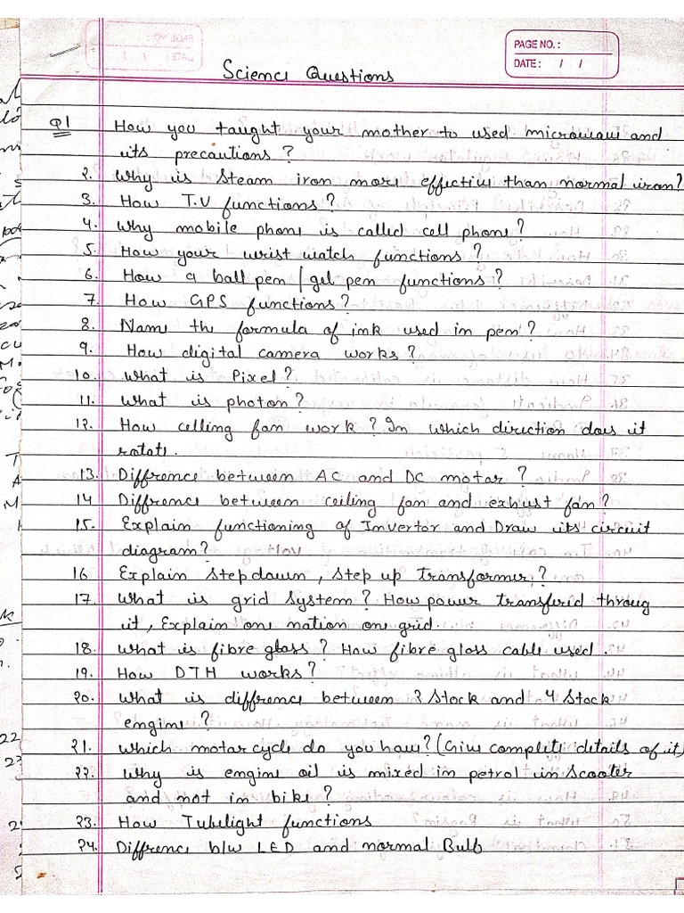 Delta Science Questions | PDF