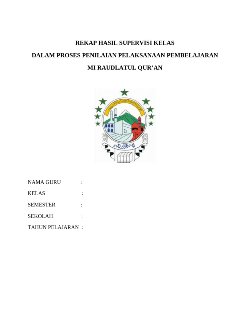 REKAP HASIL SUPERVISI KELAS | PDF