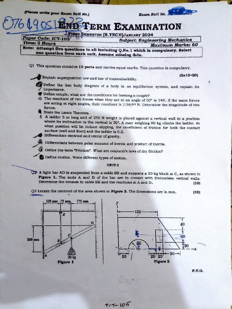 Yr 2023-2027, All End Sem PYQ Btech Subjects, by Himanshu Raj (AIDS ) | PDF