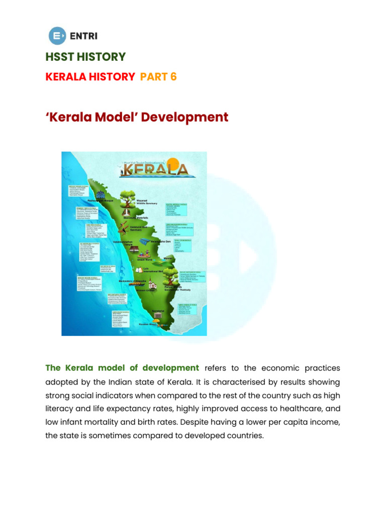 Kerala Model' Development: HSST History | PDF | Human Development Index ...