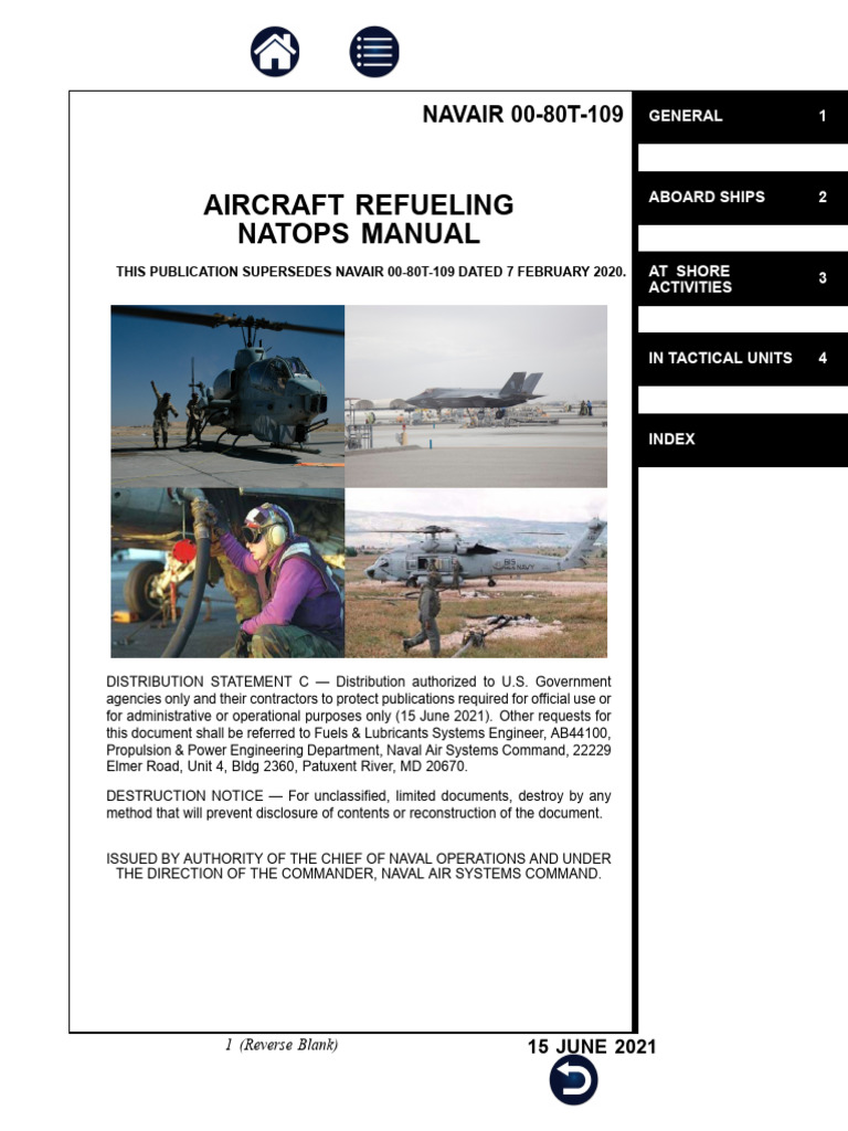 Navair 00-80T-109 15 Jun 2021 | PDF | Aerial Refueling | Aviation
