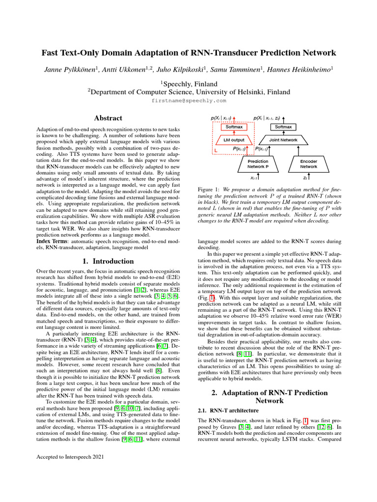 Domain Adap Asr 2 | PDF | Speech Recognition | Machine Learning