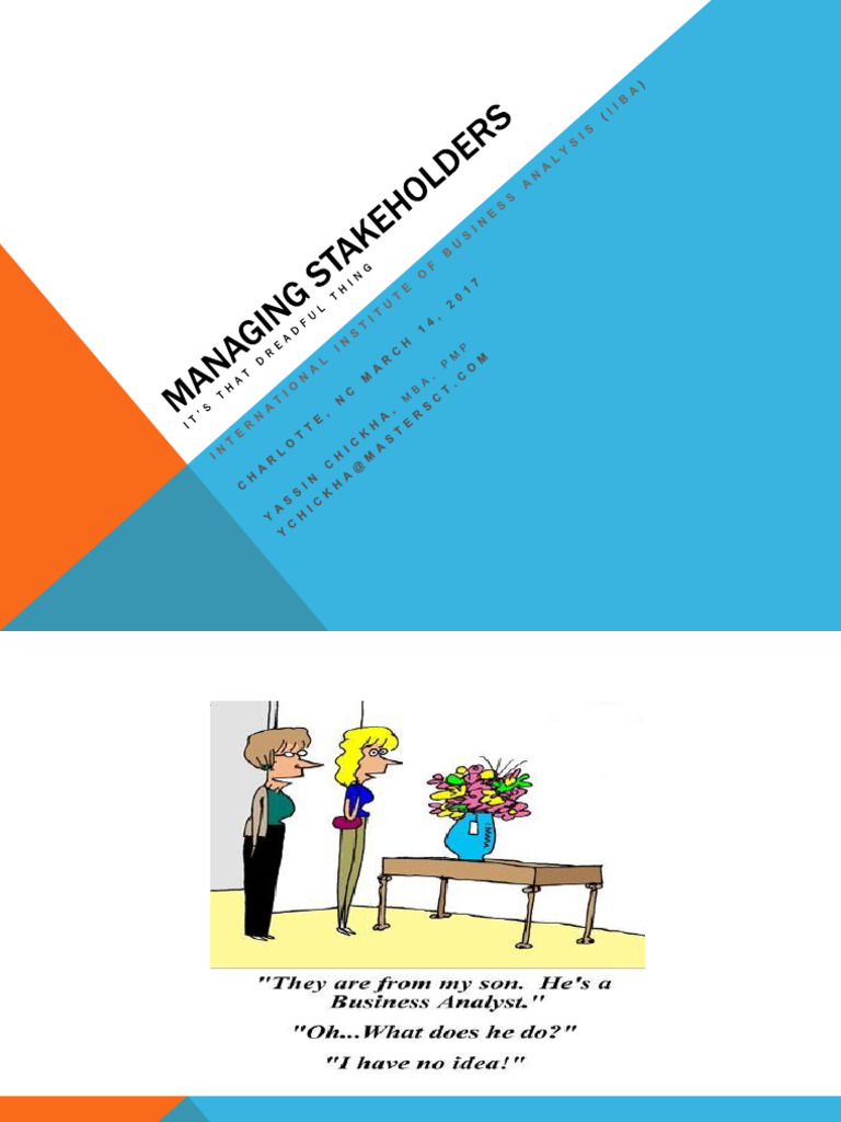 Iiba Stakeholders Management | PDF | Communication | Negotiation