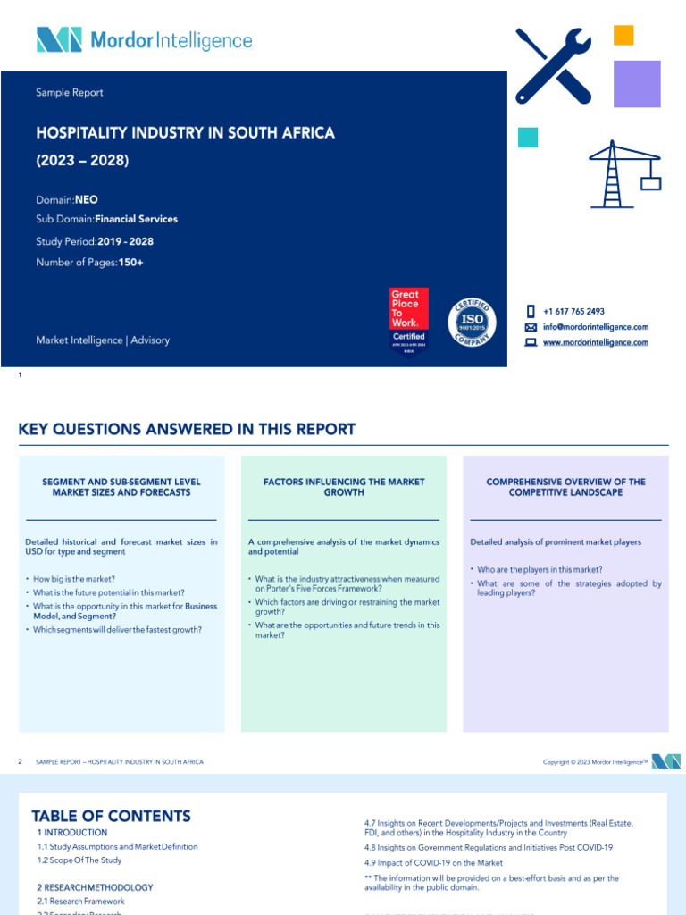 Sample Report - Hospitality Industry in South Africa (2023 - 2028 ...